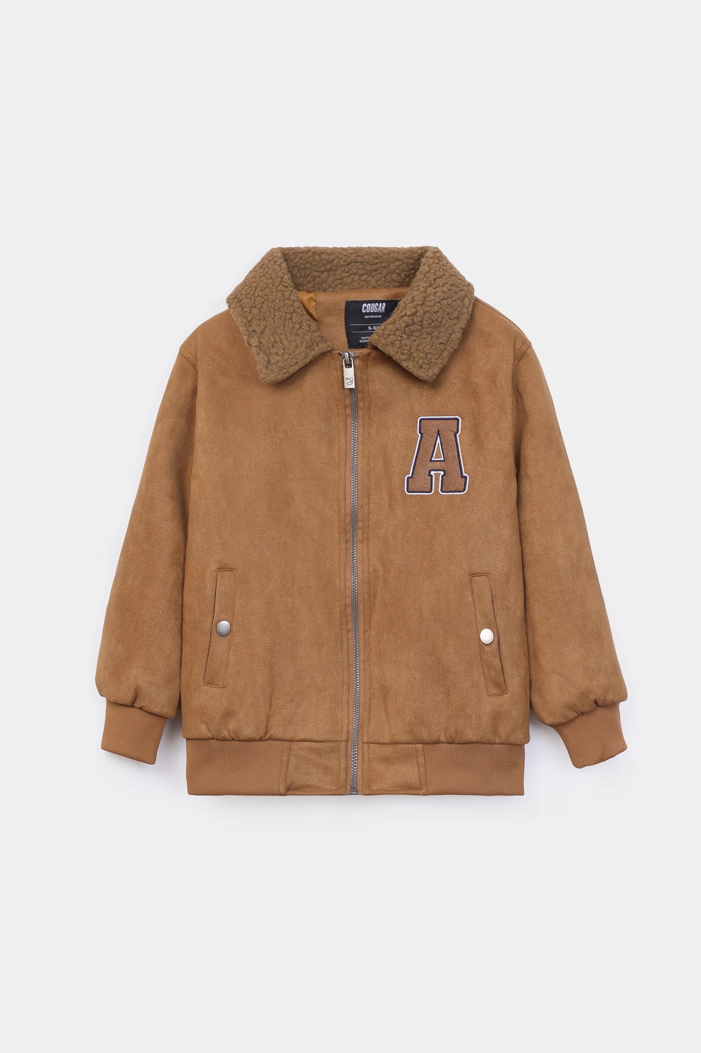 Suede Letter Jacket