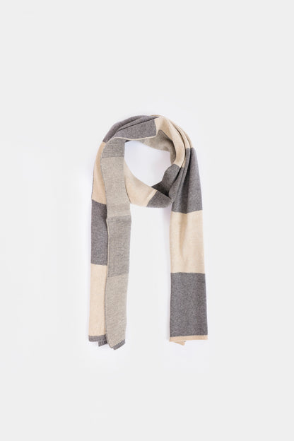 Color Block Wool Scarf