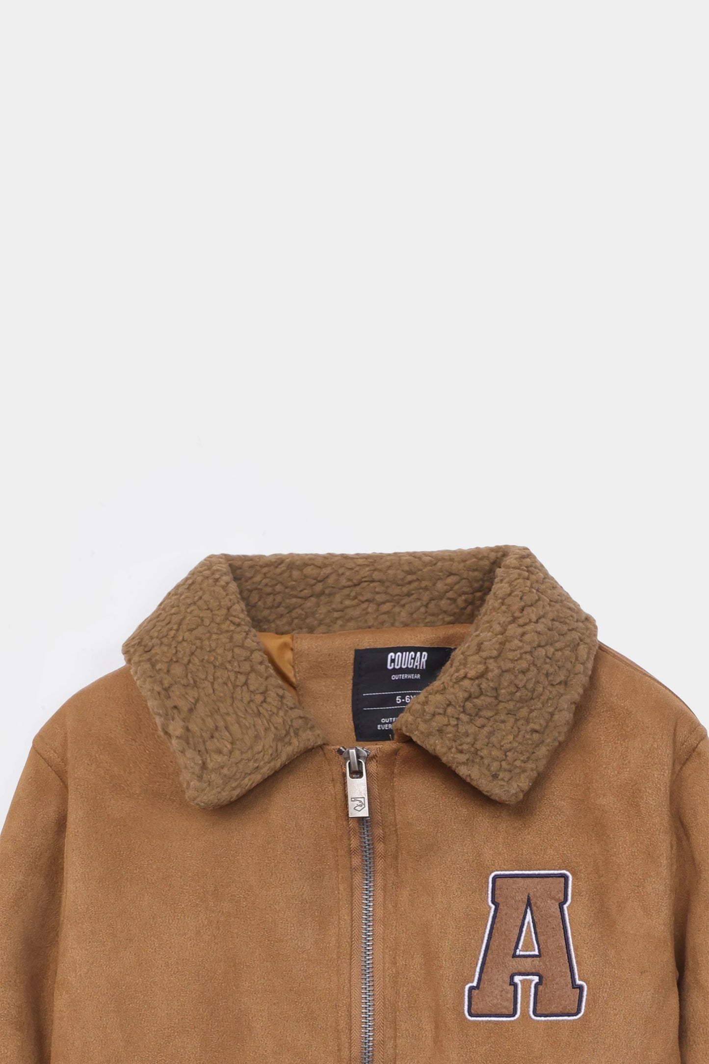 Suede Letter Jacket